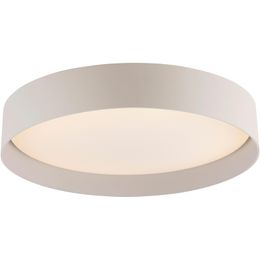 Sch&ouml;ner Wohnen Kollektion LED Deckenleuchte "TAVOLI", sandbrise, 1, &Oslash; 39cm H: 7,3cm, 1 Stk., SCH&Ouml;NER WOHNEN-KOLLEKTION, Leuchten, SCH&Ouml;NER WOHNEN Kollektion, CCT 2700-6500K, IR-Fernbedienung, Dimmbar, LED Deckenleuchte