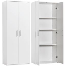 Mehrzweckschrank Procontour "Schrank Clara ", wei&szlig;, B:64cm H:167cm T:33,7cm, Holzwerkstoff, Kunststoff, Schr&auml;nke, Mehrzweckschrank, H&ouml;he 167cm mit variabel verstellbaren Einlegeb&ouml;den