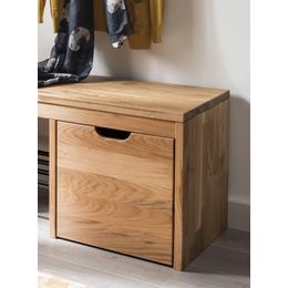 Schublade Home Affaire "Dura", braun (eiche), B:38cm H:37cm T:36cm, Massivholz, Schubladen, Schublade, Schubkasten passend zur Bank DURA