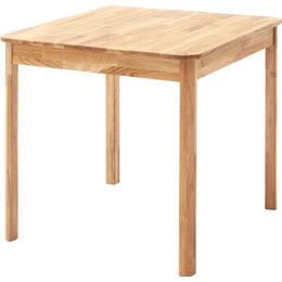 Esstisch MCA LIVING "Oskar", braun (wildeiche, wildeiche, wildeiche), B:80cm H:76cm T:80cm, Tische, Rechteckiger Esstisch Esstisch Holz-Esstische, Massivholztisch, wahlweise in Kernbuche oder Wildeiche