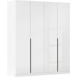 Dreht&uuml;renschrank OTTO HOME "Kleiderschrank Schrank Garderobe AGORDO Schlafzimmer", wei&szlig; (alpinwei&szlig;, hochglanz wei&szlig;), B:181cm H:210cm T:54cm, Holzwerkstoff, Schr&auml;nke, Dreht&uuml;renschrank, durchdachte Innenausstattung, in 8 Breiten und 2 H&ouml;hen MADE IN GERMANY, Topseller