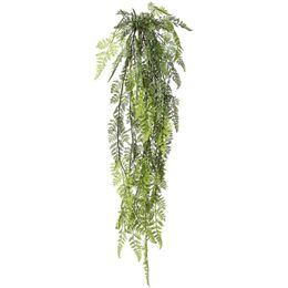 Kunstranke Creativ green "Farn-H&auml;ngebusch", gr&uuml;n, B:35cm H:114cm T:25cm, Kunststoff, Kunstpflanzen