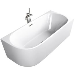 Badewanne Sanotechnik "LUMA", wei&szlig;, B:160cm H:56cm T:75cm, Acryl, Badewannen, 160cm, Acryl Badewanne rechts
