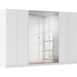 Dreht&uuml;renschrank Rauch "Kleiderschrank Schrank Garderobe OTELI inkl. Inneneinteilung", wei&szlig; (alpinwei&szlig;), B:315cm H:210cm T:54cm, Holzwerkstoff, Schr&auml;nke, Dreht&uuml;renschrank, mit zus&auml;tzlichen Einlegeb&ouml;den, optional mit Spiegel MADE IN GERMANY