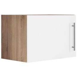 Wiho-K&uuml;chen Kurzh&auml;ngeschrank WIHO K&Uuml;CHEN "Cali", wei&szlig; (front: wei&szlig; matt, korpus: sonoma eichefarben), B:60cm H:35cm T:35cm, Schr&auml;nke, 60 cm breit