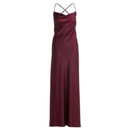 Abendkleid Vera Mont "Damen mit Wasserfallausschnitt", Damen, Gr. 42, Normalgr&ouml;&szlig;en, rot (wild ruby), Obermaterial: 97% Polyester, 3% Elasthan. Futter: 100% Polyester, figurumspielend lang, Wasserfallausschnitt, Kleider Abendkleid