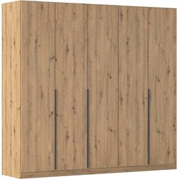 Dreht&uuml;renschrank OTTO HOME "Kleiderschrank Schrank Garderobe AGORDO Schlafzimmer", braun (eiche artisan), B:226cm H:229cm T:54cm, Holzwerkstoff, Schr&auml;nke, Dreht&uuml;renschrank, durchdachte Innenausstattung, in 8 Breiten und 2 H&ouml;hen MADE IN GERMANY, Topseller