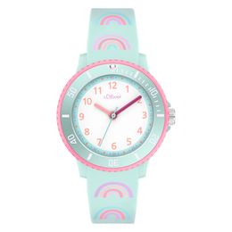 Quarzuhr s.Oliver "The Magic Time", gr&uuml;n, Armbanduhren, Kinder, Quarzuhr, Armbanduhr, Silikonarmband, Kinderuhr, M&auml;dchen, analog