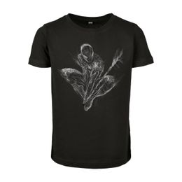 T-Shirt MisterTee "MisterTee Herren Kids Spiderman Scratched Tee", Jungen, Gr. 146/152, schwarz, 100% Baumwolle, unifarben, normal, Rundhals, Shirts T-Shirt