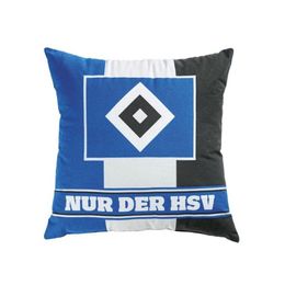 Dekokissen Hamburger SV "Hamburger SV Kissen HSV Kissen Blockstreifen", Gr. 1 Stk., mehrfarbig, 100% Baumwolle, Dekokissen_Sitzkissen_Kissenh&uuml;llen