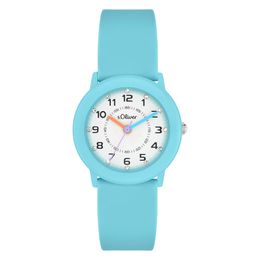 Quarzuhr s.Oliver "The Little Spark", blau, Armbanduhren, Kinder, Quarzuhr, Armbanduhr, Silikonarmband, Kinderuhr, M&auml;dchen, analog