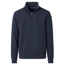 Sweatshirt Casamoda "Casamoda Sweattroyer uni", Herren, Gr. 6XL, blau, 62% Baumwolle, 35% Polyester, 3% Elasthan, Sweatshirts Sweatshirt