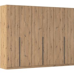 Dreht&uuml;renschrank OTTO HOME "Kleiderschrank Schrank Garderobe AGORDO Schlafzimmer", braun (eiche artisan), B:271cm H:210cm T:54cm, Holzwerkstoff, Schr&auml;nke, Dreht&uuml;renschrank, durchdachte Innenausstattung, in 8 Breiten und 2 H&ouml;hen MADE IN GERMANY, Topseller