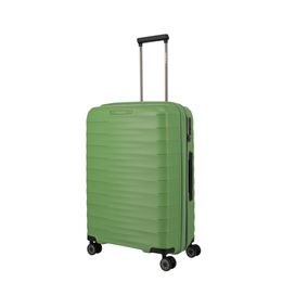 Trolley Travelite "MOOBY Koffer Hartschale", Gr. B/H/T: 45cm x 66cm x 28cm 73 l, gr&uuml;n, Polypropylen, Koffer, mit TSA-Schloss und kratzresistenter Oberfl&auml;che &ndash; leicht und robust