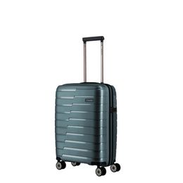 Trolley Travelite "AIR BASE Reisekoffer Hartschale", Gr. B/H/T: 39cm x 55cm x 20cm 37 l, ice blau, Polypropylen, Koffer, kratzresistenter Oberfl&auml;che und cleverer Innenaufteilung