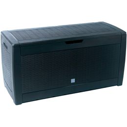 Aufbewahrungsbox Prosperplast "Rato", grau (anthrazit), B:119cm H:60cm T:48cm, Kunststoff, Aufbewahrungsboxen, Aufbewahrungsbox, 310 l Fassungsverm&ouml;gen, einfacher Zusammenbau, mit Rollen