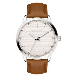 Quarzuhr s.Oliver "Core Round", braun, Armbanduhren, Herren, Quarzuhr, Armbanduhr, Herrenuhr, analog
