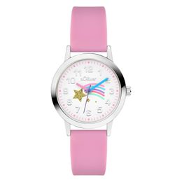 Quarzuhr s.Oliver "The Twinkle Fun", rosa, Armbanduhren, Kinder, Quarzuhr, Armbanduhr, Silikonarmband, Kinderuhr, M&auml;dchen, analog