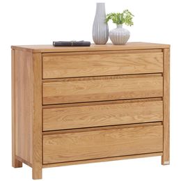 Linea Natura Kommode, Wildeiche, Holz, Wildeiche, massiv, 4 Schublade(n) Schubladen, 105x86x45 cm, Beim&ouml;bel erh&auml;ltlich, in verschiedenen Holzarten erh&auml;ltlich, Wohnzimmer, Kommoden & Sideboards, Kommoden