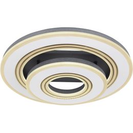 Globo LIGHTING Deckenleuchte "JACK", wei&szlig;, &Oslash; 50cm H: 11,5cm, 1 Stk., Leuchten, Deckenlampe Wohnzimmer-Leuchte Schlafzimmer-Leuchte Flur K&uuml;che, Deckenleuchte