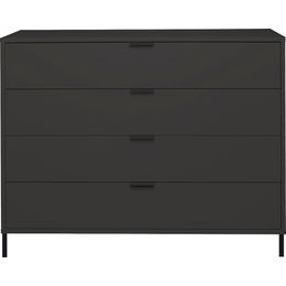 M&auml;usbacher Kommode M&Auml;USBACHER "Bonnie", grau (anthrazit matt lack), B:119cm H:100cm T:45cm, Holzwerkstoff, Sideboards, Kommode, Kommode mit Quadratgestell