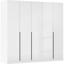 Dreht&uuml;renschrank OTTO HOME "Kleiderschrank Schrank Garderobe AGORDO Schlafzimmer", wei&szlig; (alpinwei&szlig;, hochglanz wei&szlig;), B:226cm H:210cm T:54cm, Holzwerkstoff, Schr&auml;nke, Dreht&uuml;renschrank, durchdachte Innenausstattung, in 8 Breiten und 2 H&ouml;hen MADE IN GERMANY, Topseller