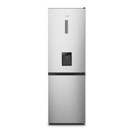 HISENSE K&uuml;hl-/Gefrierkombination "RB3N300NMCC", Energieeffizienz: C (A-G), silber (inox), Rechtsanschlag, K&uuml;hlschr&auml;nke, Wasserspender mit Tank