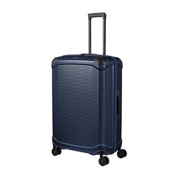 Trolley Travelite "MILLENNIUM Reisekoffer Hartschale", Gr. B/H/T: 51cm x 76cm x 30cm 100 l, navy, Polycarbonat, Koffer, aus leichtem Polycarbonat mit stabiler Bauweise und Innenaufteilung