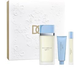 Dolce & Gabbana Hellblaue Damen-pour-cases, 3 St&uuml;ck 3 pz