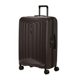 Hartschalen-Trolley Samsonite "2WANDER", Gr. B/H/T: 51cm x 75cm x 30cm 107 l, matt braun, Polycarbonat, Koffer, aus robustem Polycarbonat, mit Adressetikett und Dehnfalte