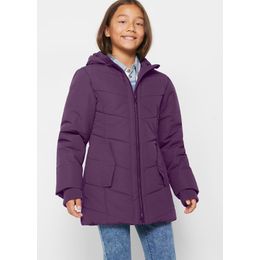 bonprix Winterparka mit Kapuze wasserabweisend, lila, Gr.176/182, W&auml;rmender Winterparka f&uuml;r M&auml;dchen, mit wasserabweisender Funktion.