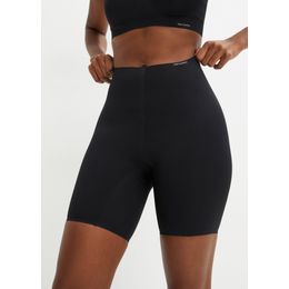 Lange Unterhose bonprix, Damen, Gr. 40/42 (M), schwarz, Jersey, Obermaterial: 75% Polyamid, 25% Elasthan, unifarben, eng, Unterhosen Lange Unterhose, Feel Comfort Lasercut, elastische Qualit&auml;t