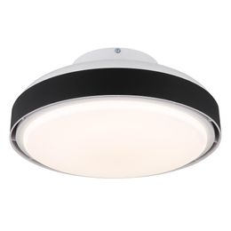 Globo LIGHTING Deckenleuchte "CARNEY", wei&szlig; matt, 1, &Oslash; 45cm H: 20cm, 1 Stk., Leuchten, Wei&szlig;er Deckenventilator dimmbar mit LED, Memoryfunktion, Timer, Deckenleuchte
