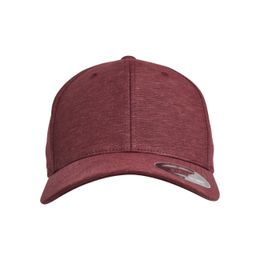 Flex Cap Flexfit "Flexfit Unisex Flexfit Natural Melange", Gr. L/XL, burgundy, 98% Baumwolle, 2% Elasthan, unifarben, Caps