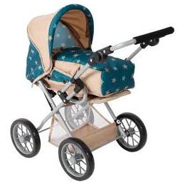 Bayer Chic 2000 Kombi-Puppenwagen CHIC2000 "Leni", beige (sternchen beige), Puppenwagen, KinderB:37cm H:68cm T:64cm, Kunststoff, Metall, Stoff, mit herausnehmbarer Tragetasche, B:37cm H:68cm T:64cm