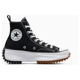 Sneaker Converse "RUN STAR HIKE CANVAS PLATFORM", Damen, Gr. 44, schwarz-wei&szlig; (schwarz, wei&szlig;, gum), Textil, Schuhe Sneaker