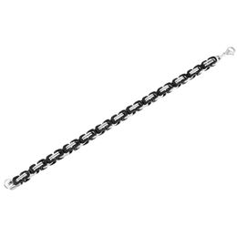 Adelia&acute;s Armband ADELIA&acute;S "Herren Armband aus Edelstahl 19,5 cm", schwarz, Armb&auml;nder, Herren, 20cm, Edelstahl, Armband, Ideal als Geschenk zum Muttertag
