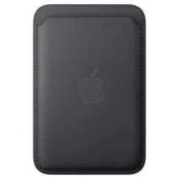 Apple Smartphone-H&uuml;lle "iPhone Feingewebe Wallet mit MagSafe", schwarz, Smartphones, H&uuml;llen