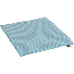 HOCK Sitzkissen H.O.C.K. "Pepe", blau (t&uuml;rkis, turquoise, gemustert), B:35cm H:2cm L:35cm, Polyacryl, Dekokissen_Sitzkissen_Kissenh&uuml;llen, Sitzkissen, Outdoor geeignet