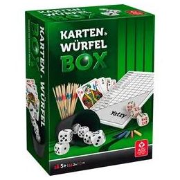 Ass Altenburger Spielesammlung CARTAMUNDI "W&uuml;rfel- und Kartenbox", bunt, Spiele, Kinder, Made in Germany