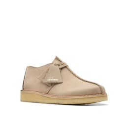 Clarks Originals Desert Trek Wildleder Herren Schn&uuml;rschuhe In Beige