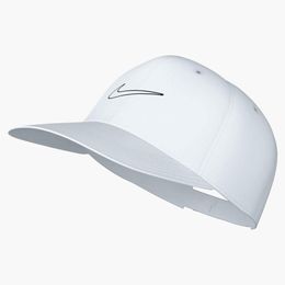 Baseball Cap Nike Sportswear "U NK CLUB CAP U CB SWSH L", Damen, Gr. L, wei&szlig;, wei&szlig;, Obermaterial: 100% Polyester, Caps, mit Tri-Glide-Verschluss, aus Twill-Material