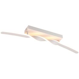 OTTO HOME LED Deckenleuchte "ADELLA, LED Deckenlampe 20W 2500 Lumen CCT 2700-6500K Lichtfarbe", greige, 1, H: 12,5cm, 1 Stk., Leuchten, Fernbedienung, dimmbar, Nachtlicht Memoryfunktion, Metall warm grey, LED Deckenleuchte