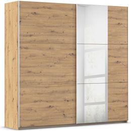 Schwebet&uuml;renschrank Rauch "Kleiderschrank Schrank Garderobe AURELIO", braun (eiche artisan), B:218cm H:210cm T:59cm, Holzwerkstoff, Schr&auml;nke, Schwebet&uuml;renschrank, zeitloses Design, viele Farben, Breiten 175/218/261 cm MADE IN GERMANY