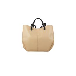Giulia Monti Shopper Tasche Beige Schwarz