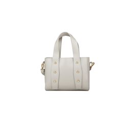 Giulia Monti Schultertasche Hellgrau