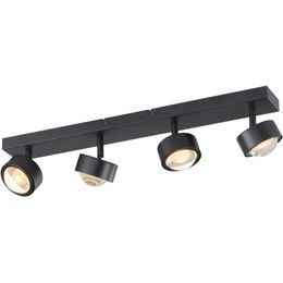 Sch&ouml;ner Wohnen Kollektion LED Deckenleuchte "KULU", schwarz, 4, H: 11,5cm, 1 Stk., SCH&Ouml;NER WOHNEN-KOLLEKTION, Leuchten, SCH&Ouml;NER WOHNEN Kollektion, dreh- und schwenkbar, LED Deckenleuchte