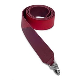 Schulterriemen Gretchen, rot (rot, rot), Taschenanh&auml;nger, DamenB:4cm H:4cm, gestreift, aus italienischem Kalbsleder, B:4cm H:4cm