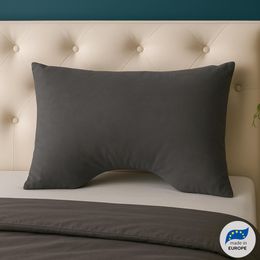 Nackenst&uuml;tzkissen OTTO HOME "Jenille, NEUHEIT Nackenst&uuml;tzkissen 40x60 cm", grau, B:40cm H:14cm L:60cm, Bezug: 100% Polyester. Bezug Innenkissen: 100% Baumwolle. Obermaterial: 100% Polyester. F&uuml;llung: 100% Polyurethan, Kopfkissen, Hergestellt in der EU, mit Viscelastische F&uuml;llung Funktionskissen