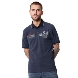 Poloshirt Casamoda "Casamoda Polo-Shirt uni", Herren, Gr. L, blau (dunkelblau), 95% Baumwolle, 5% Elasthan, Shirts